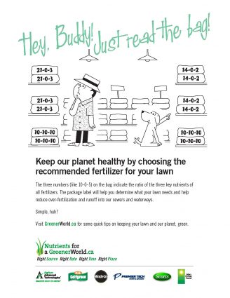 Public Information Campaigns - "Hey Buddy" fertilizer guidelines